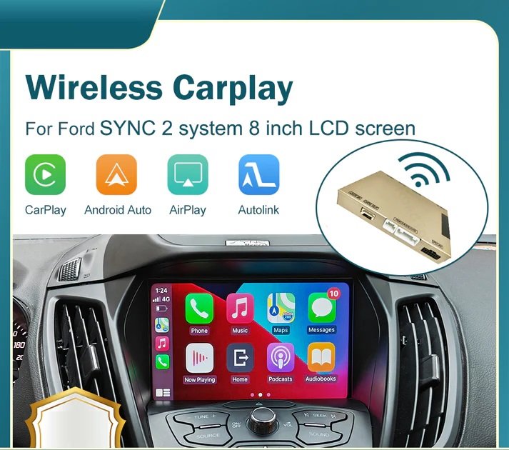 FORD Apple CarPlay & Android Auto for Ford Sync 2 System with 8 inch ...